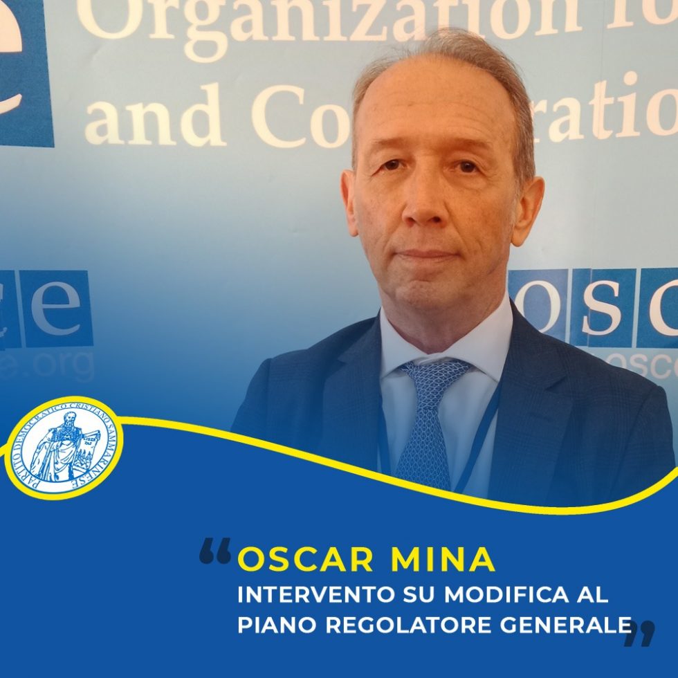 Intervento variante PRG - Oscar Mina - PDCS